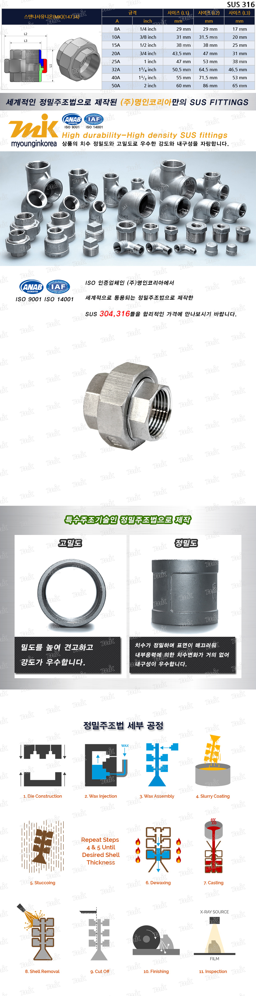 [MK] 스텐나사유니온SUS316 40A
