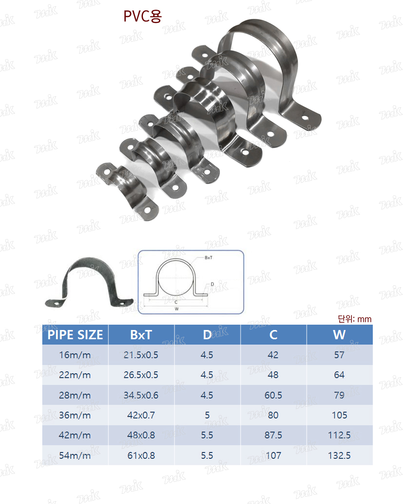 [MK] 새들 PVC용 철 28C(25A)