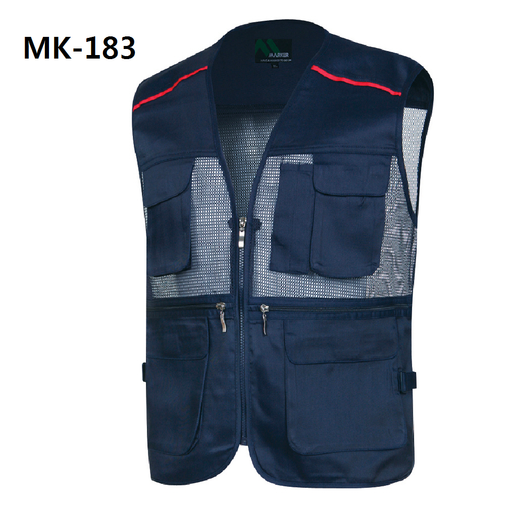 [2018F/W][T-BUC] 티뷰크 마크 MARK TC -망사V 작업조끼 네이비 MK-183 사이즈105