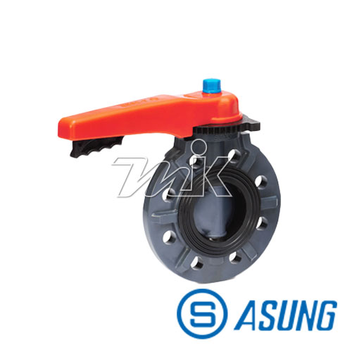 [아성] 버터밸브(PP+EPDM+C-PVC) 80A(레버)